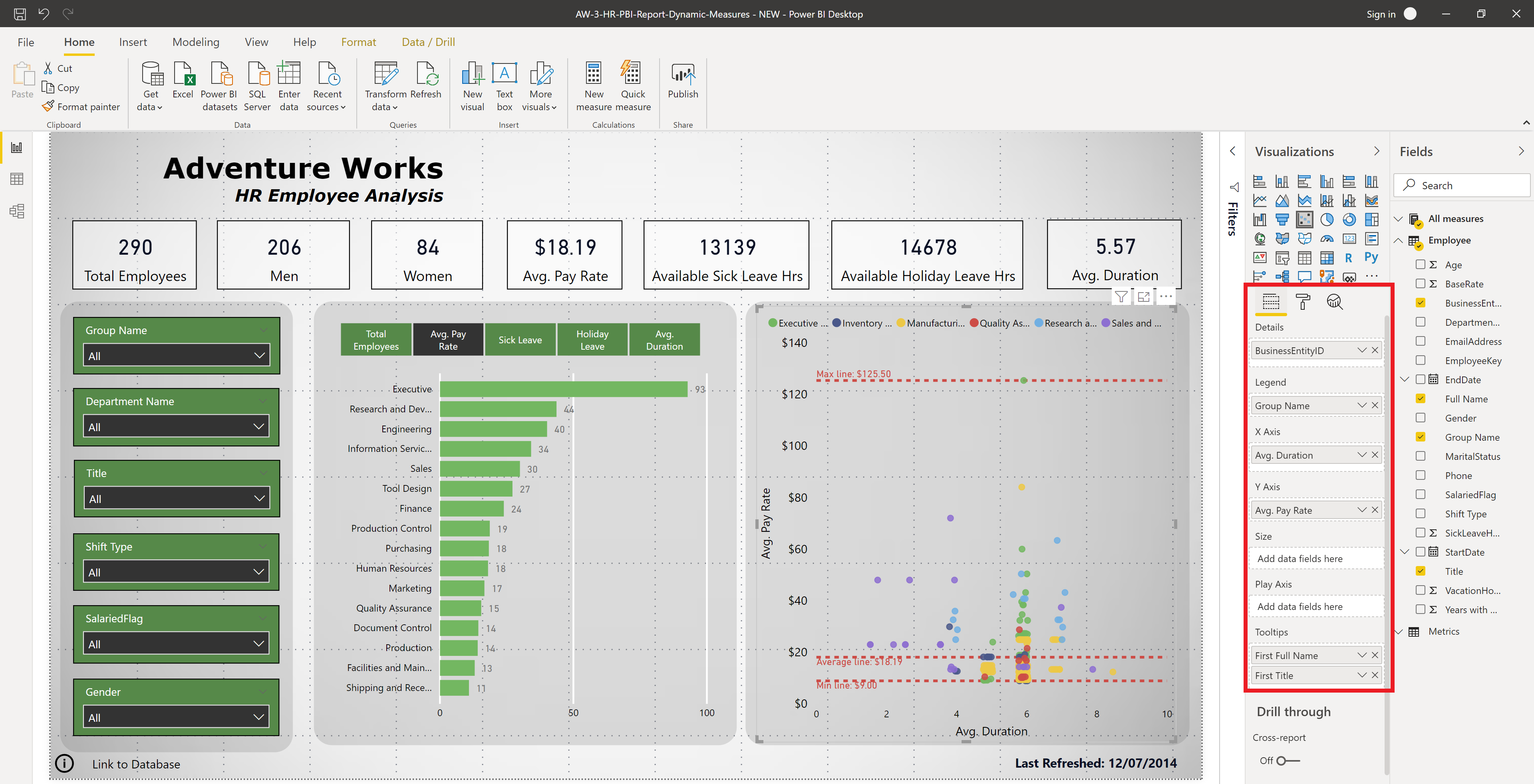 AW 3 Creating A HR Power BI Report With Dynamic Measures
